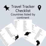 Countries Visited Checklist – A Traveling Vegan